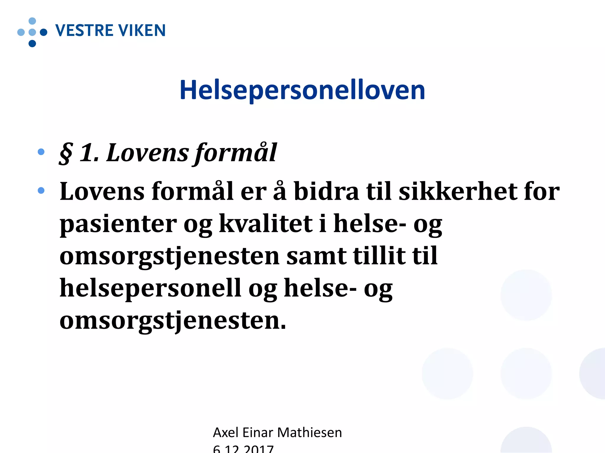 Fastlegens rolle | PPT