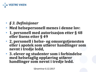 Fastlegens rolle | PPT