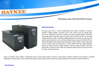 Baykee SR series solar inverter with AVR Function | PPT