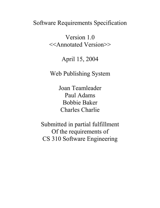 Srs example webapp | DOC