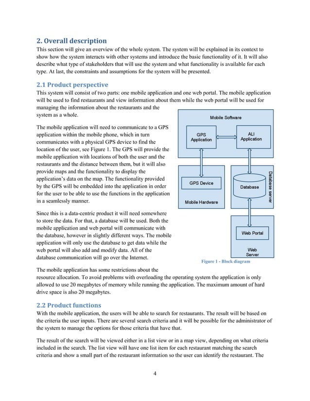Srs example 2010_group2 | PDF