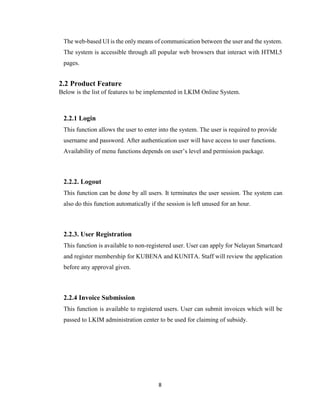Software Requirements Specification - LKIM | PDF