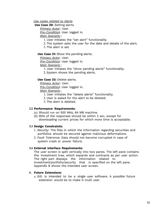 Software Requirements Specification-SRS for GIS.pdf | Stocks and Bonds | Personal Investing