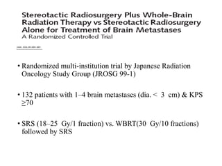 Stereotactic Radiosurgery for Malignant CNS Tumors.pptx