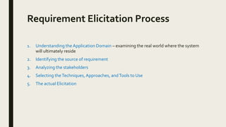 Requirements Elicitation: A Survey of Techniques, Approaches, and Tools | PPTX