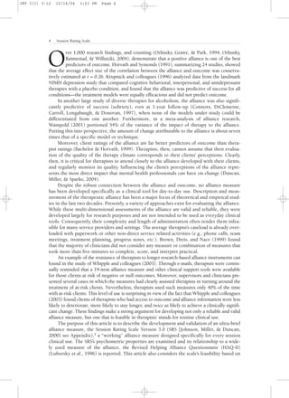 Session Rating Scale (SRS) | PDF