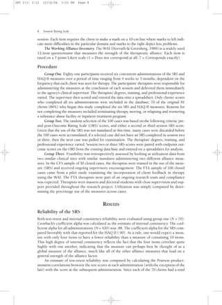 Session Rating Scale (SRS) | PDF