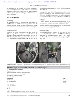 Step by Step Stereotactic Planning of Meningioma: A Guide to Radiation ...