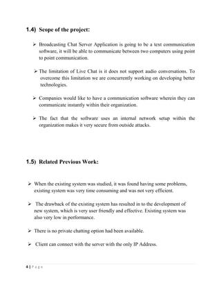 SRS FOR CHAT APPLICATION | PDF