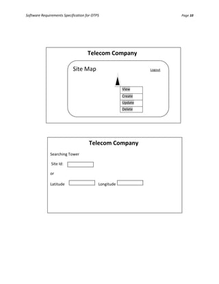Software Requirements Specification (SRS) for Online Tower Plotting System (OTPS) | PDF