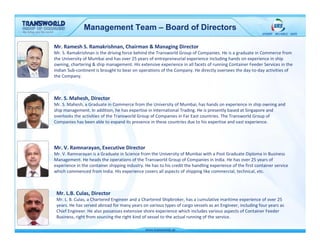 SRS Ltd. | PDF | Logistics and Transportation Industry | Industries