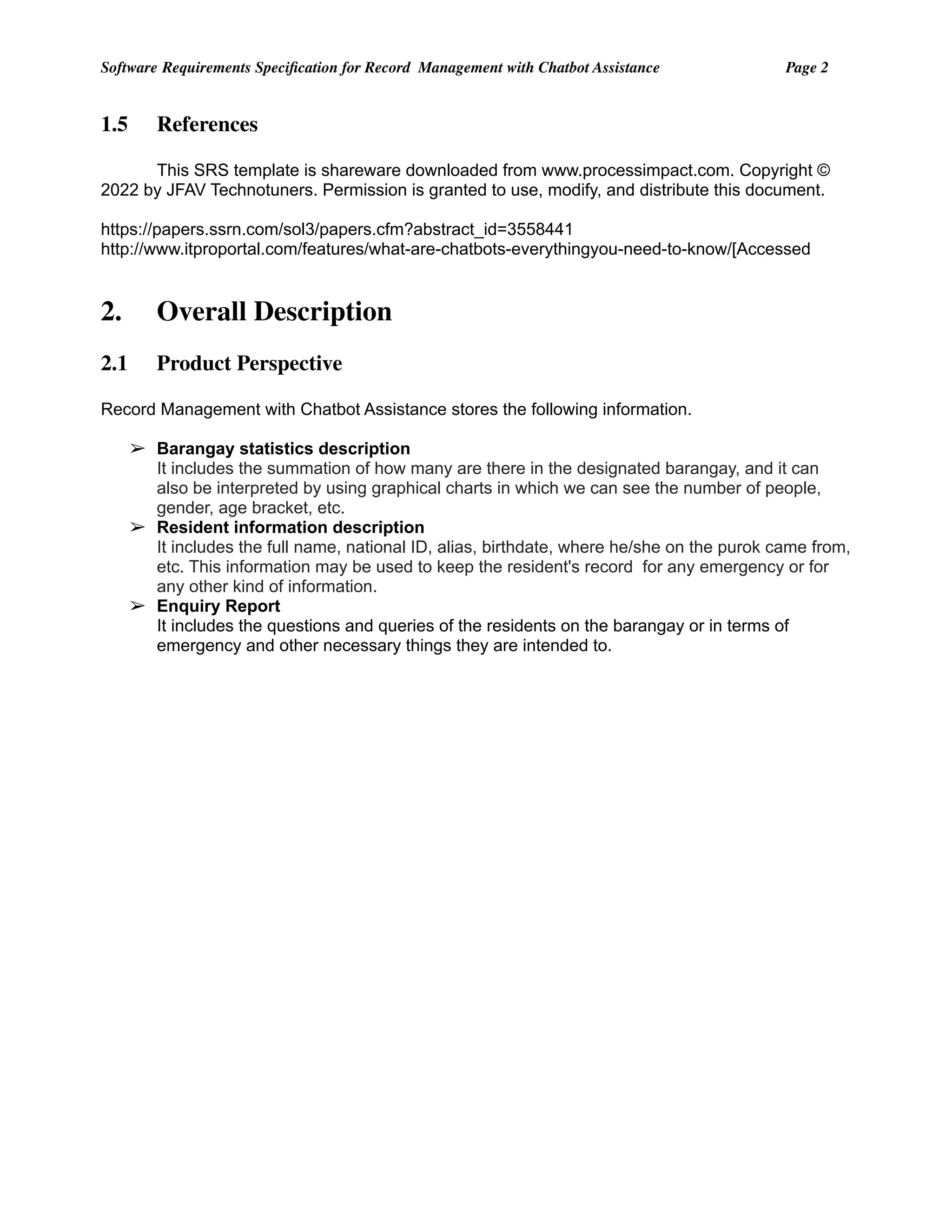 Software Requirements Specification (SRS) - Records Management with ...
