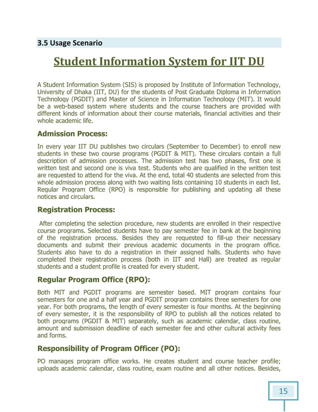 Software Requirements Specification on Student Information System (SRS ...