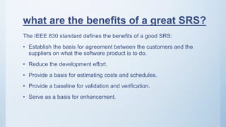 SRS(software requirement specification) | PPTX