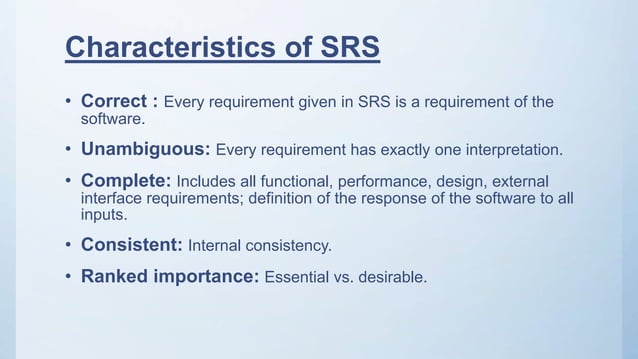 SRS(software requirement specification) | PPTX | Operating Systems ...