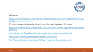 Srs (software requirement specification) in software engineering basics by ram k paliwal | PPTX