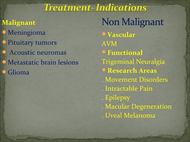 Stereotactic Radio-Surgery/Therapy (SRS/SRT) | PPT | Cancer | Diseases ...
