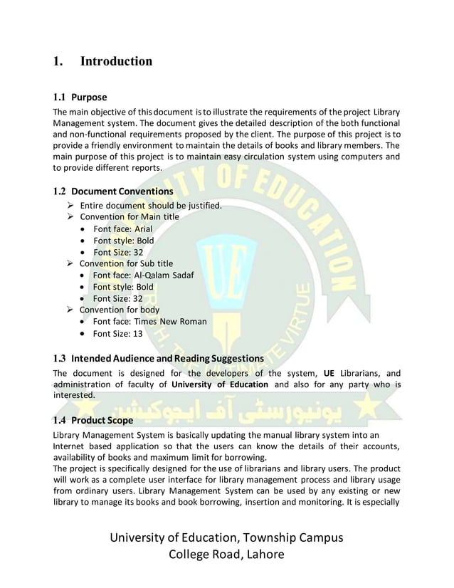 SRS for Library Management System | DOCX | Desktop Publishing ...