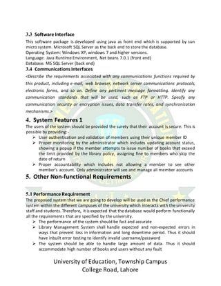 SRS for Library Management System | DOCX