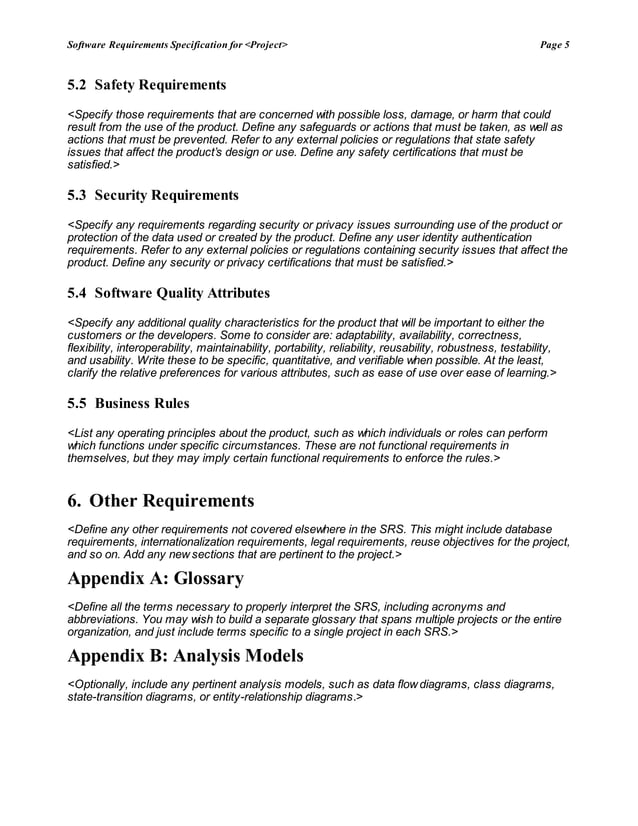 Srs template ieee | DOC
