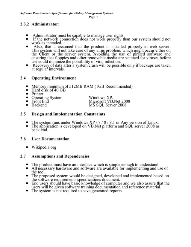 Srs template ieee se-1 | PDF