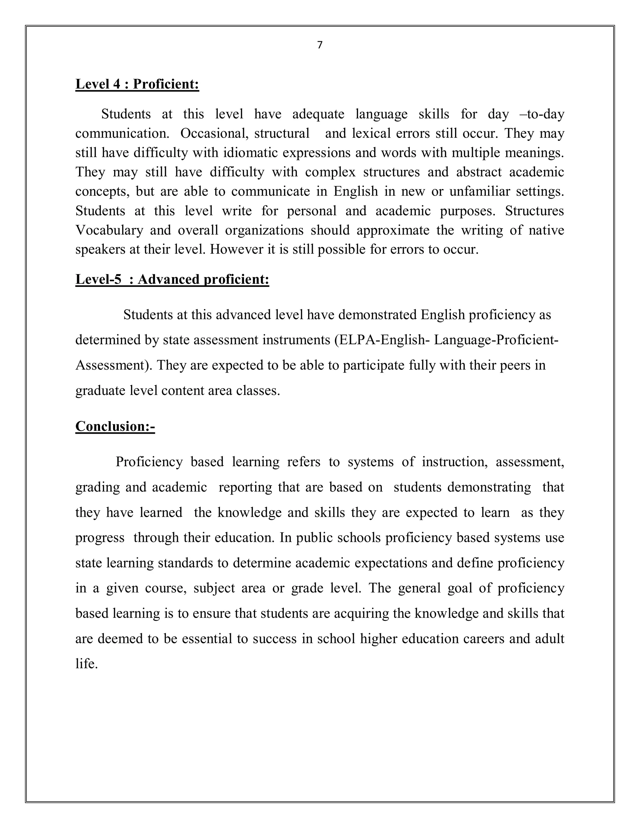 Proficient and Non proficient Learners | PDF
