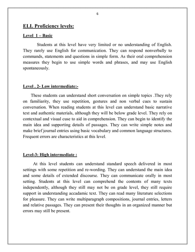 Proficient and Non proficient Learners | PDF