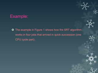Srt algorithm | PPTX