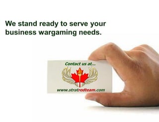 Strategic Red Team Consulting - Introduction to Business Wargaming | PDF