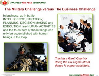 Strategic Red Team Consulting - Introduction to Business Wargaming | PDF