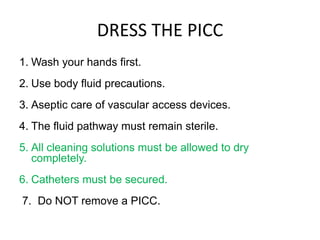 Srt how picc | PPTX | First Aid | Injuries