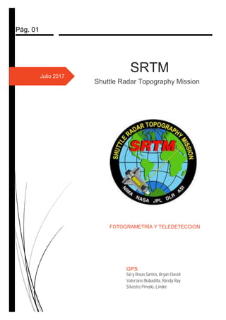 SRTM_Shuttle Radar Topography Mission | PDF