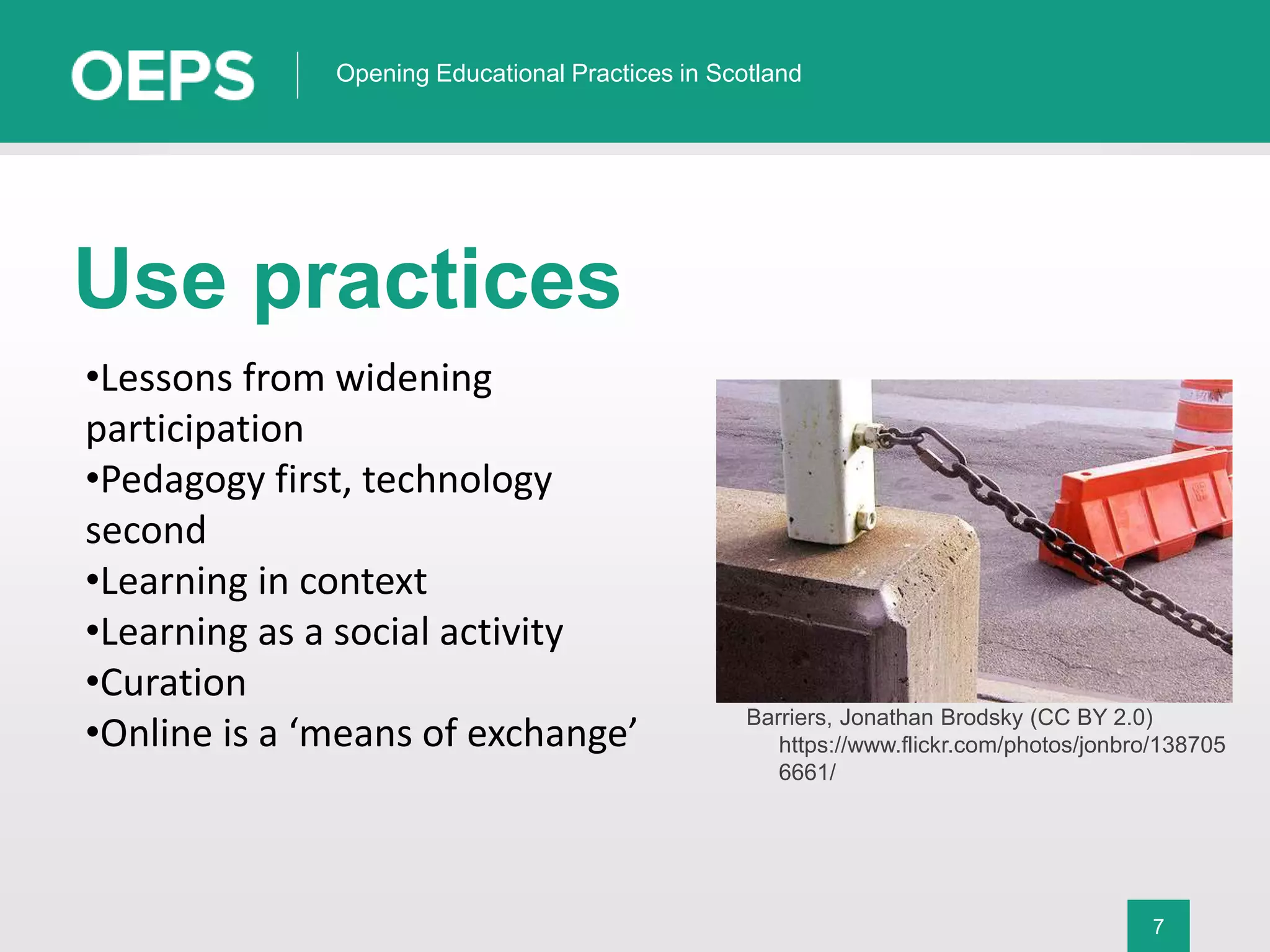 Opening Educational Practices an overview | PPT