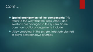 SRUCTURAL CLASSIFICAION OF AGROFORESTRY SYSTEM.pptx