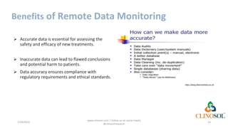 Remote Data Monitoring: Ensuring Data Accuracy in Virtual Trials | PPT