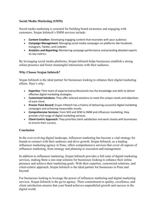 Srujan Infotech: Leading Influencer Marketing Agency in Pune.pdf