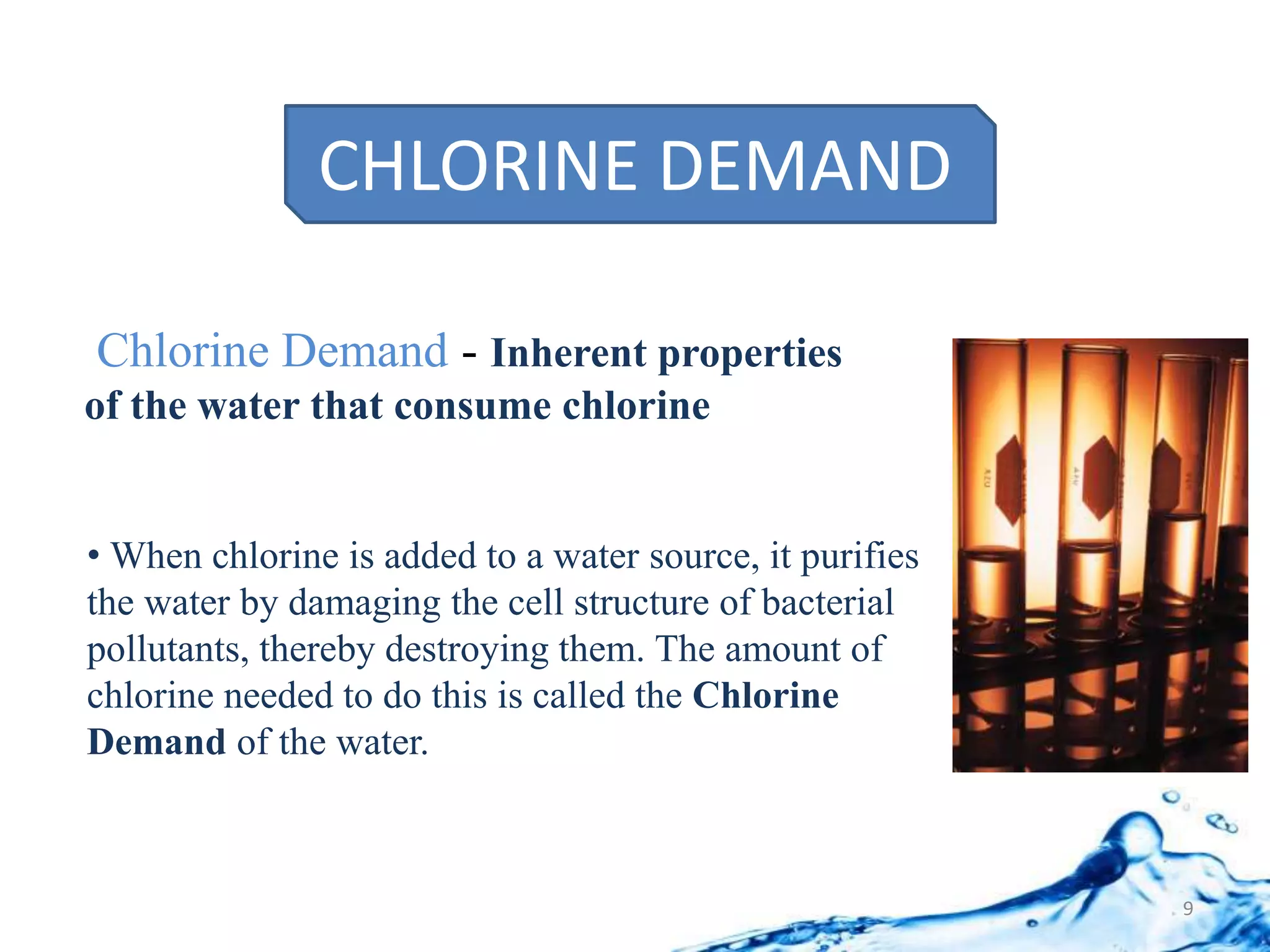 chlorination n chlorine demand | PPTX