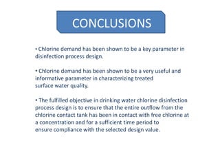 chlorination n chlorine demand | PPTX