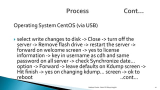 Hadoop Cluster - Basic OS Setup Insights | PPTX