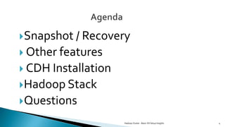 Hadoop Cluster - Basic OS Setup Insights | PPTX