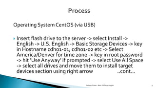 Hadoop Cluster - Basic OS Setup Insights | PPTX