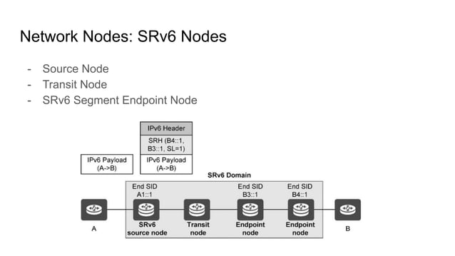 SRv6 note from book and some drawing for different srv6 packet format | PPT