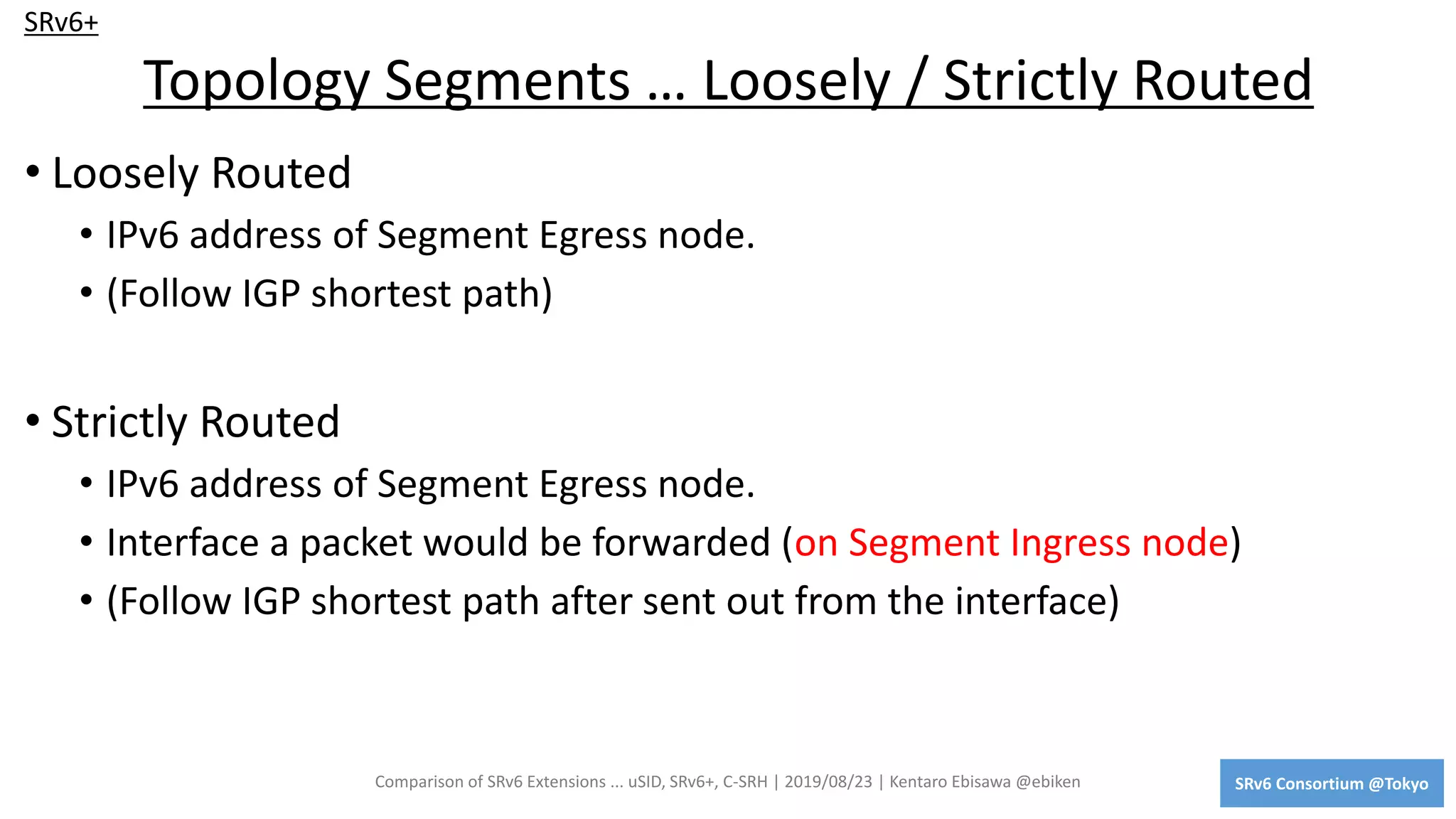Comparison of SRv6 Extensions uSID, SRv6+, C-SRH | PDF