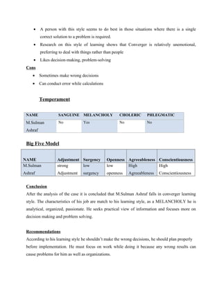 Srw personality assignment | DOC