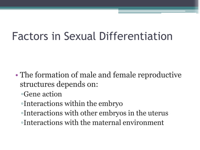Sex Differentiation Tdf Pptx