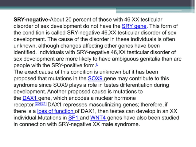 Sex Differentiation Tdf Pptx
