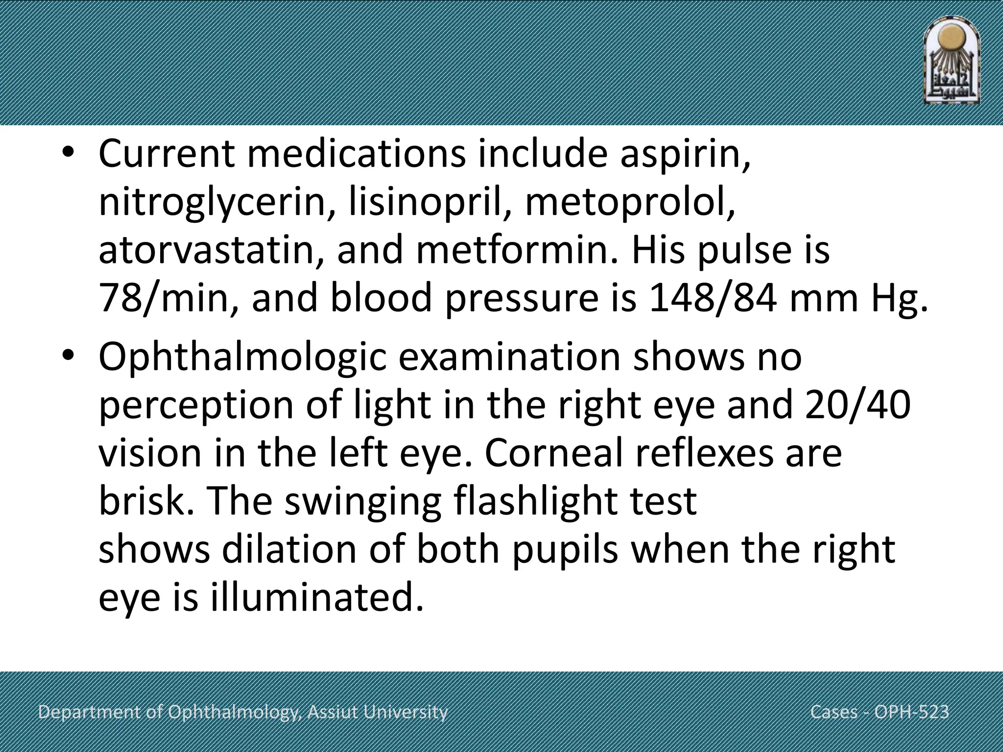 Common retinal diseases, case discussion.pptx | Eye and Vision ...
