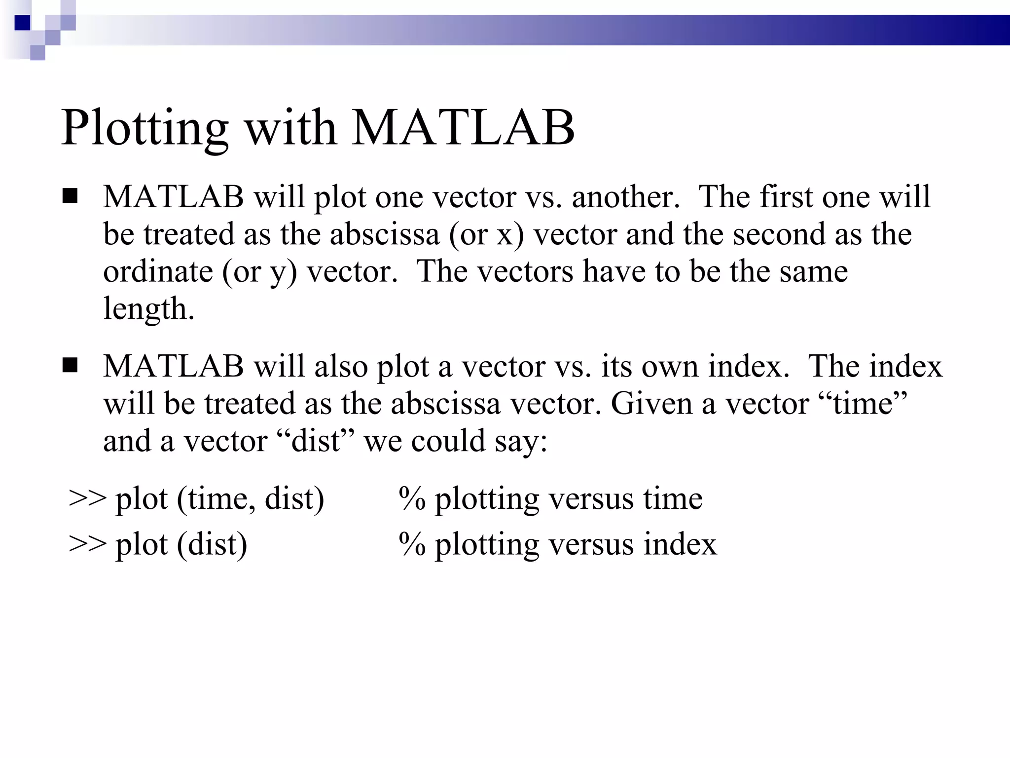 Brief Introduction to Matlab | PPT