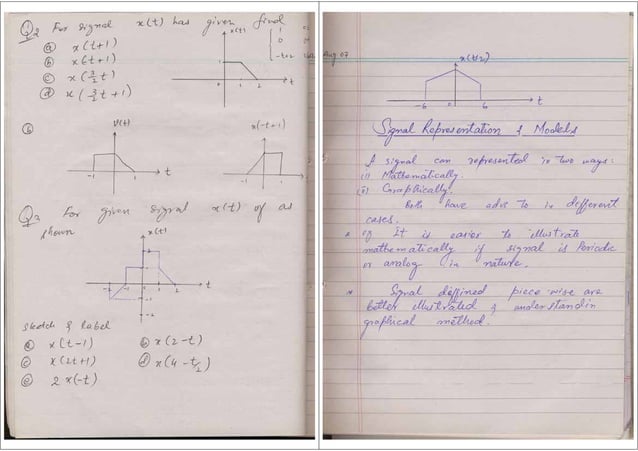 Signals and system notes | PDF