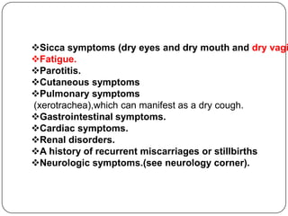SJOGREN'S SYNDROME | PPTX